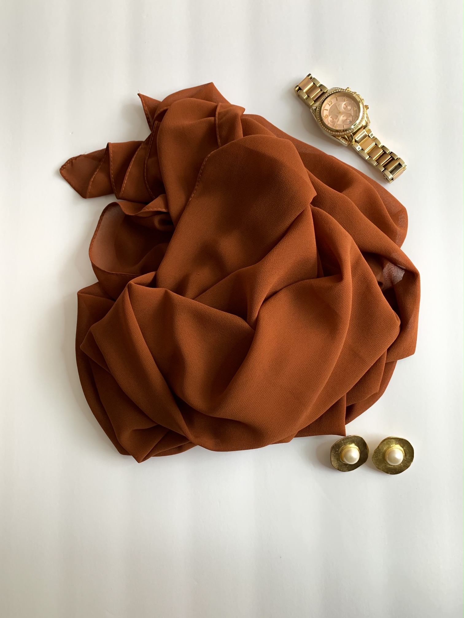 Premium Soft Caramel Chiffon Hijab - ML Hijab